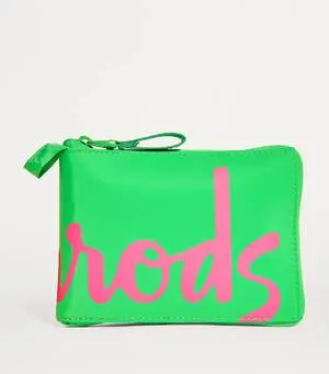 Harrods Logo Pocket Shopper Bag - Green