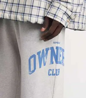 REPRESENT Cotton Owners Club Wide-leg Sweatpants - Grey