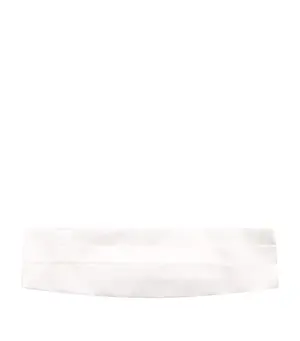Giorgio Armani Silk Cummerbund - White