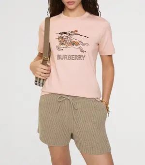 Burberry Cotton Ekd T-shirt - Red