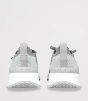 Brunello Cucinelli Knitted Sportiv Sneakers - Grey