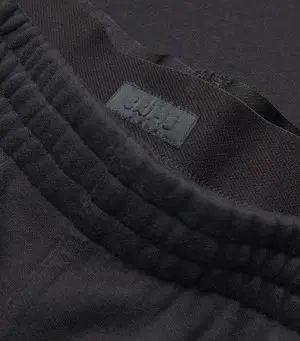 SKIMS Cotton-blend Double-waistband Sweatpants - Black