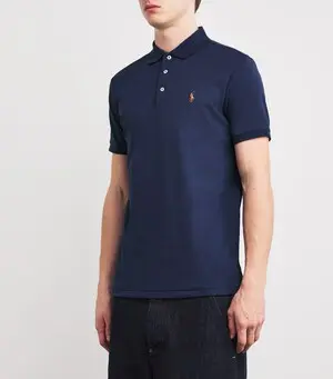 Polo Ralph Lauren Cotton Custom-fit Polo Shirt - Navy