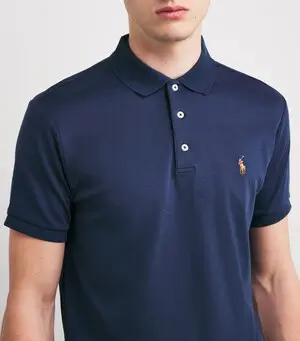 Polo Ralph Lauren Cotton Custom-fit Polo Shirt - Navy
