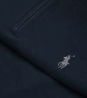 Polo Ralph Lauren Cotton-blend Quarter-zip Sweater - Navy