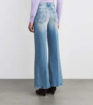 MOTHER The Hustler Roller Sneak Jeans - Blue