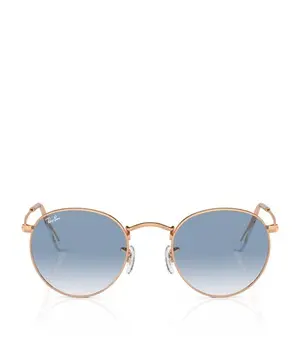 Ray-ban Round Metal Sunglasses - Gold