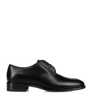 CHRISTIAN LOUBOUTIN Chambeliss Leather Derby Shoes - Red