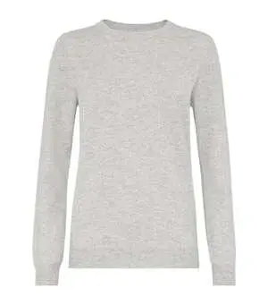 Brunello Cucinelli Cashmere Monili-trimmed Sweater - Grey
