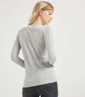 Brunello Cucinelli Cashmere And Silk Sweater - Grey