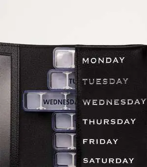 ETTINGER Leather Pill Case - Black