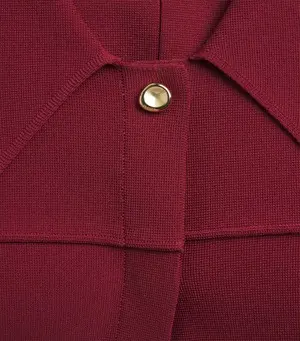 JOSEPH Milano-knit Gare Compact Jacket - Red