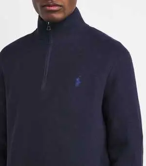 Polo Ralph Lauren Cotton Quarter-zip Sweatshirt - Navy