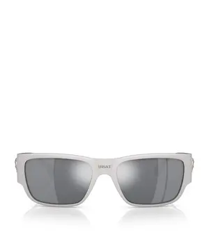 Versace Silver Tone Eyewear For Men