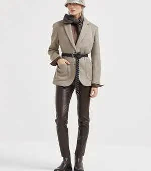 Brunello Cucinelli Stretch-silk Satin Shirt - Brown