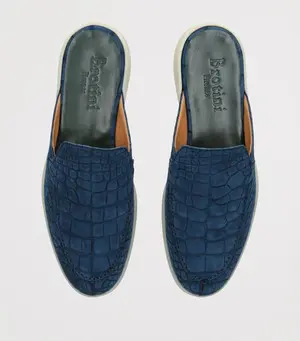 BROTINI Alligator Leather Mules