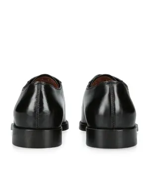 Zegna Leather Torino Derby Shoes - Black