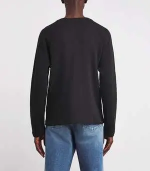 AGOLDE Cotton-blend Payson Waffle T-shirt - Black