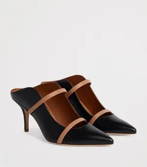 MALONE SOULIERS Leather Maureen Mules - Black