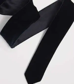 Giorgio Armani Velvet Neck Tie