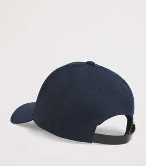 Moose Knuckles Cotton Baseball Cap - Black