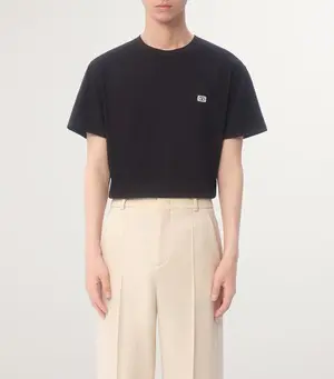 Valentino Garavani Cotton Vlogo T-shirt - Black