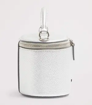 Valentino Garavani Mini Leather Vanity Case Top-handle Bag - Metallic