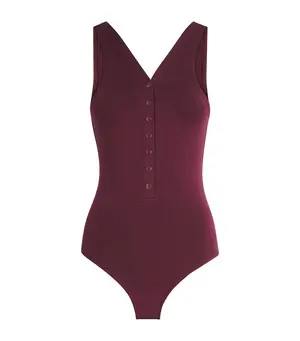 ERES Icône V-neck One-piece Swimsuit - Burgundy