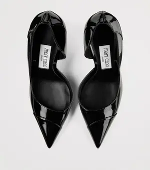JIMMY CHOO Brigitte 100 Patent Leather Pumps - Black