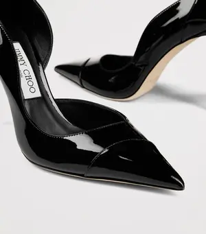 JIMMY CHOO Brigitte 100 Patent Leather Pumps - Black