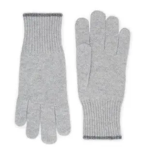 Brunello Cucinelli Cashmere Gloves - Grey
