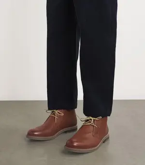 Barbour Leather Readhead Chukka Boots - Brown