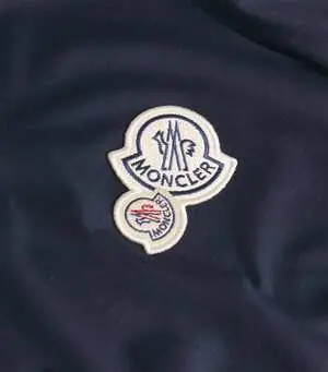 Moncler Cotton Double Logo T-shirt - Blue