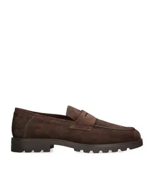 Santoni Lug Sole Loafers