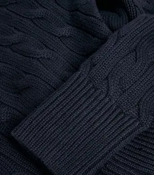 Polo Ralph Lauren Cotton Cable-knit Cardigan - Navy