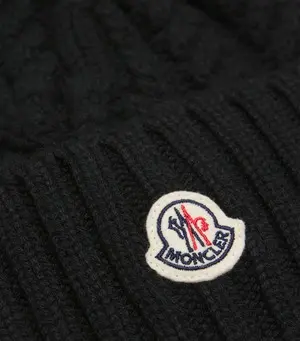 Moncler Virgin Wool-cashmere Beanie With Pom-pom