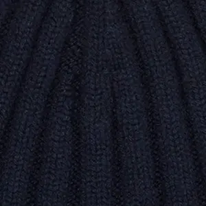 Brunello Cucinelli Cashmere Ribbed Beanie - Blue