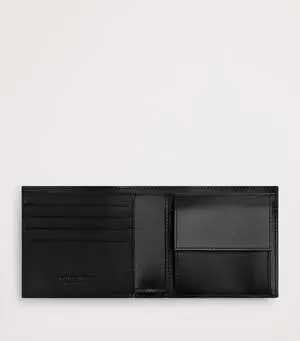 Bottega Veneta Leather Intrecciato Bifold Wallet