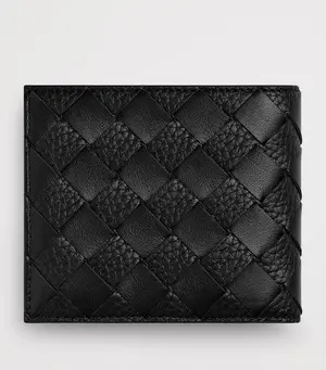Bottega Veneta Leather Intrecciato Bifold Wallet