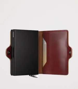 SECRID Basco Leather Twinwallet - Brown