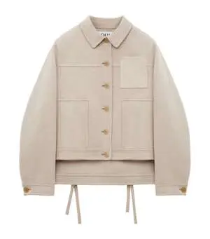 Loewe Wool-cashmere Workwear Jacket - Beige