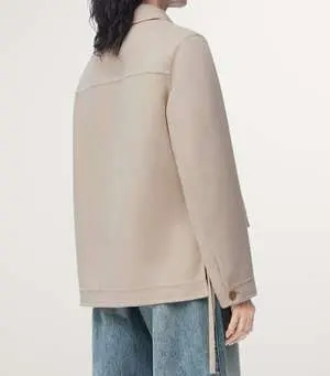 Loewe Wool-cashmere Workwear Jacket - Beige
