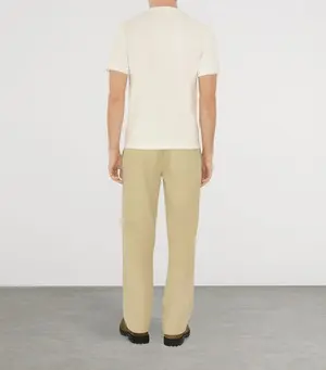 Burberry Cotton Knight Stamp T-shirt - Ivory