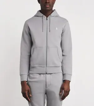 Polo Ralph Lauren Tech Knit Zip-up Hoodie - Grey