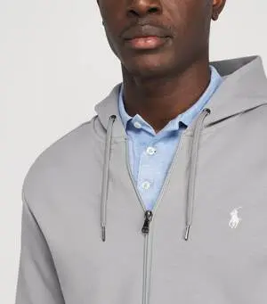 Polo Ralph Lauren Tech Knit Zip-up Hoodie - Grey