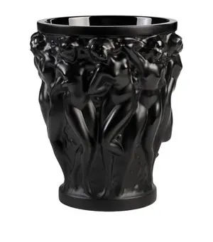 Lalique Bacchantes Small Vase - Black