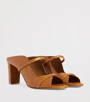 MALONE SOULIERS Leather Norah Heeled Sandals 70 - Brown