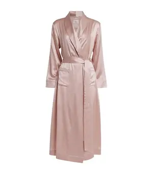 Harrods Silk Satin Robe - Pink