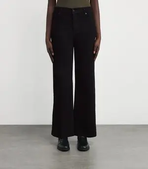 FRAME Le Slim Palazzo Wide-leg Jeans - Black