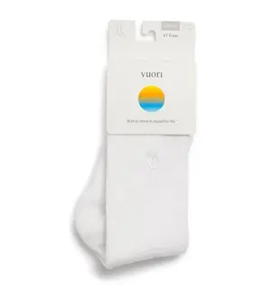 Vuori V1 Crew Performance Socks - White